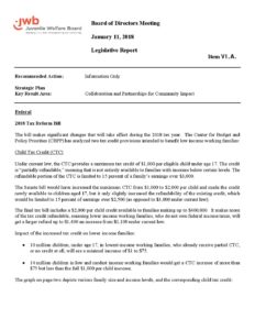 VI A Legislative Report - JWB
