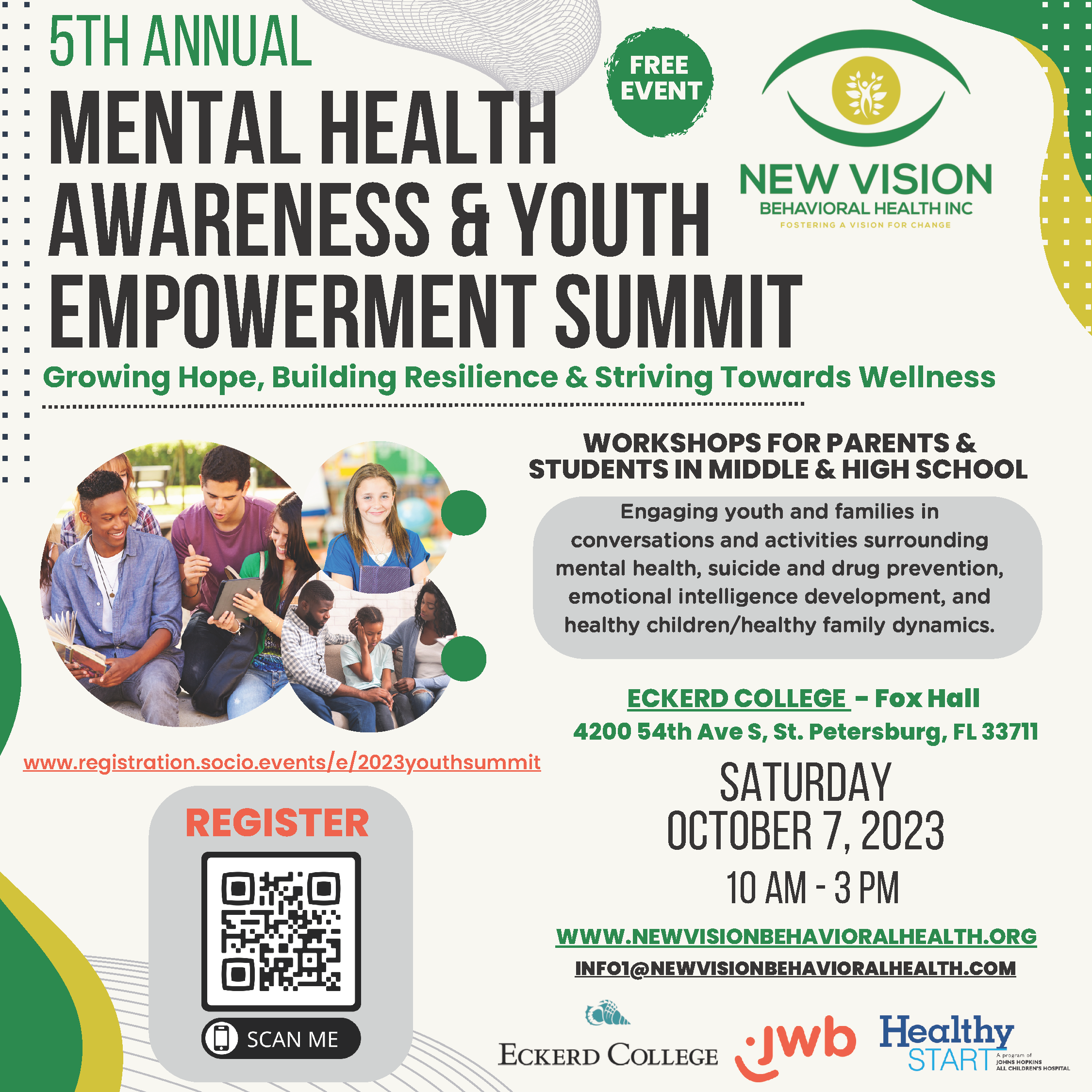 Mental Health Awareness & Youth Empowerment Summit - JWB